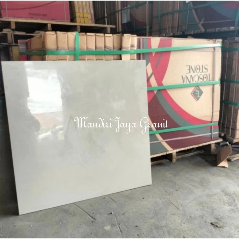 Jual Granit Lantai 60x60 Kw1 Toscana Stone Glossy Motif Cream Polos | Shopee Indonesia