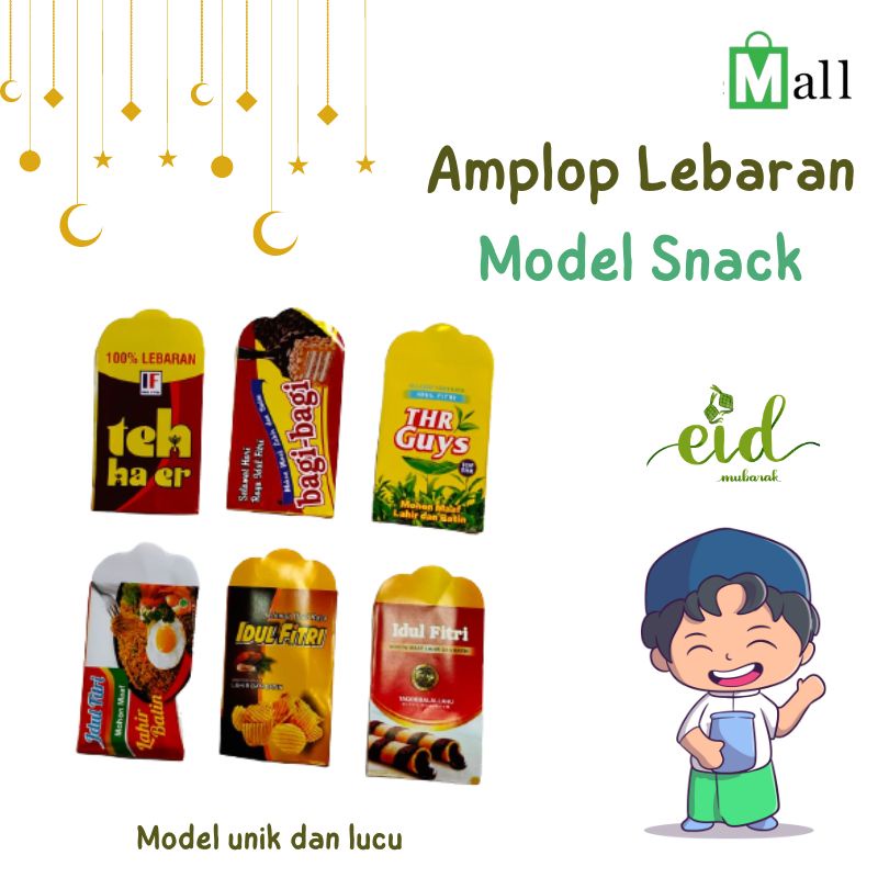 Jual AMPLOP-Angpao Lebaran Karakter Snack Amplop Lebaran Idul Fitri ...