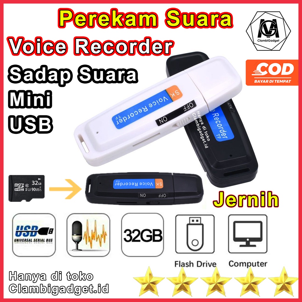 Jual Perekam Suara USB Recorder Perekam Suara Tersembunyi Alat Sadap ...