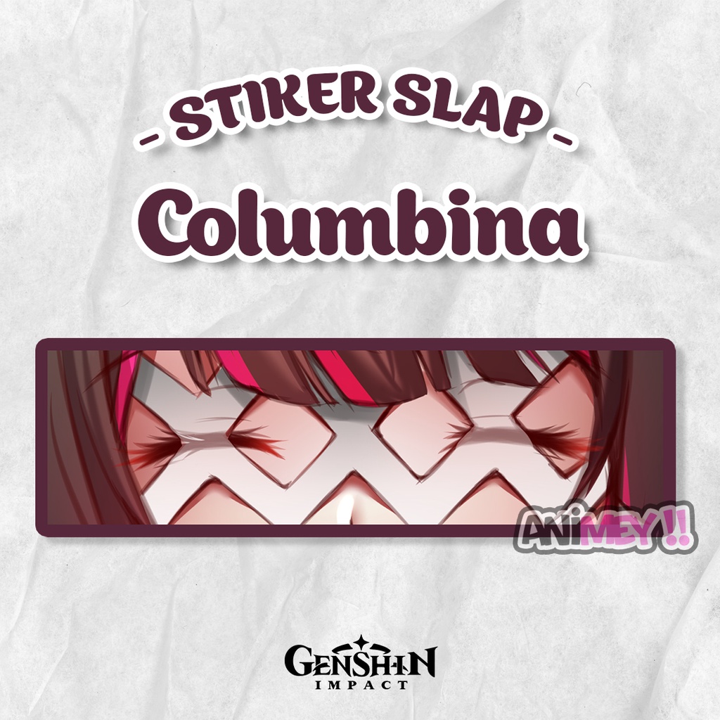 Jual Stiker Slap Columbina Genshin Impact / Sticker Slap Anime ...