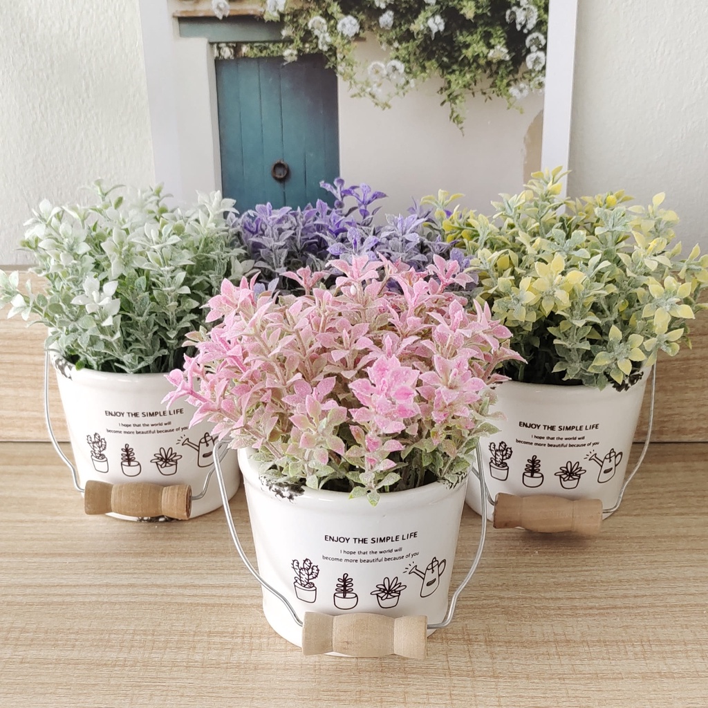 Jual BUNGA ARTIFICIAL BUNGA HIAS TANAMAN ARTIFICIAL FLOWER VAS KERAMIK ...