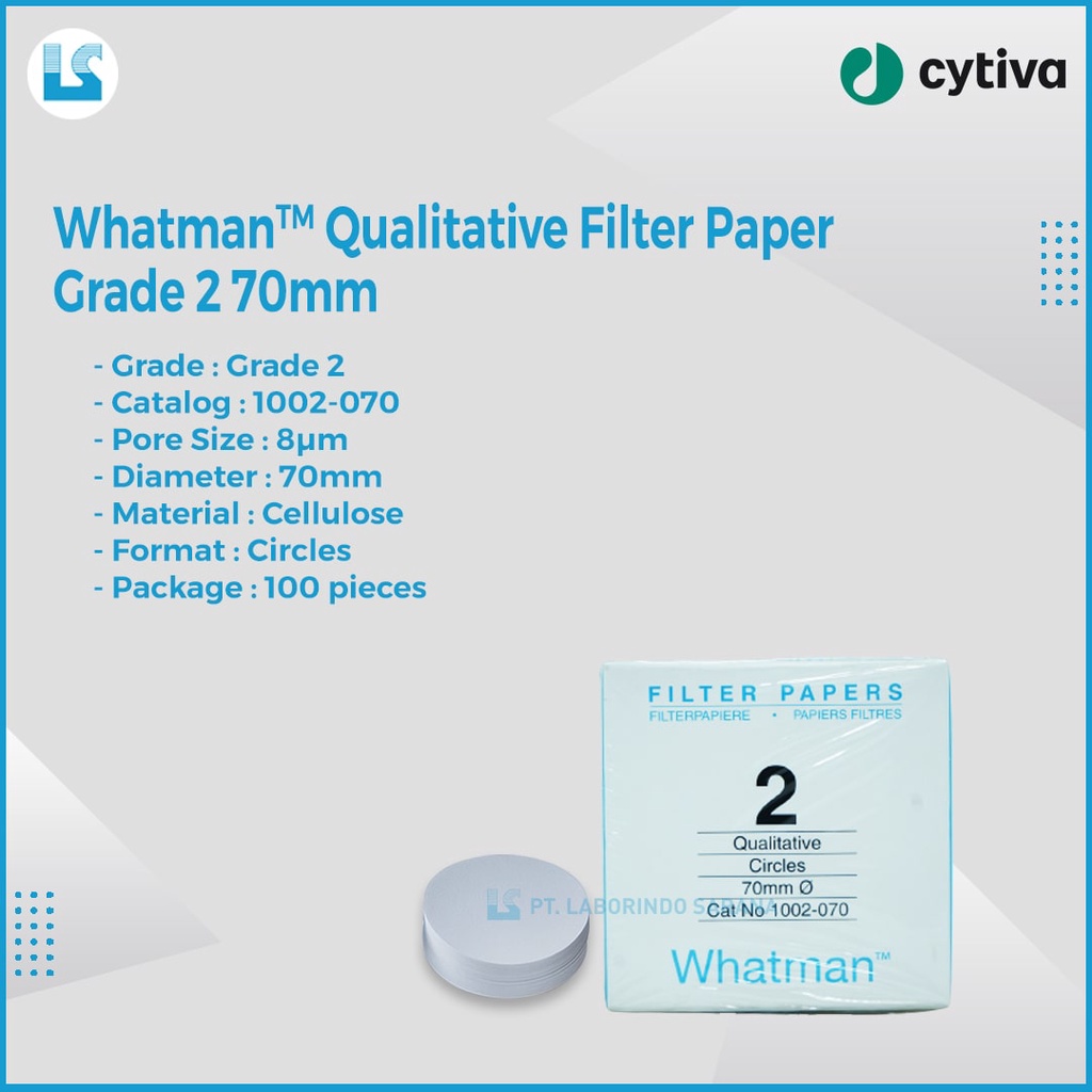Jual Whatman Filter Paper / Kertas Saring Grade 2 , 70 mm | Shopee ...