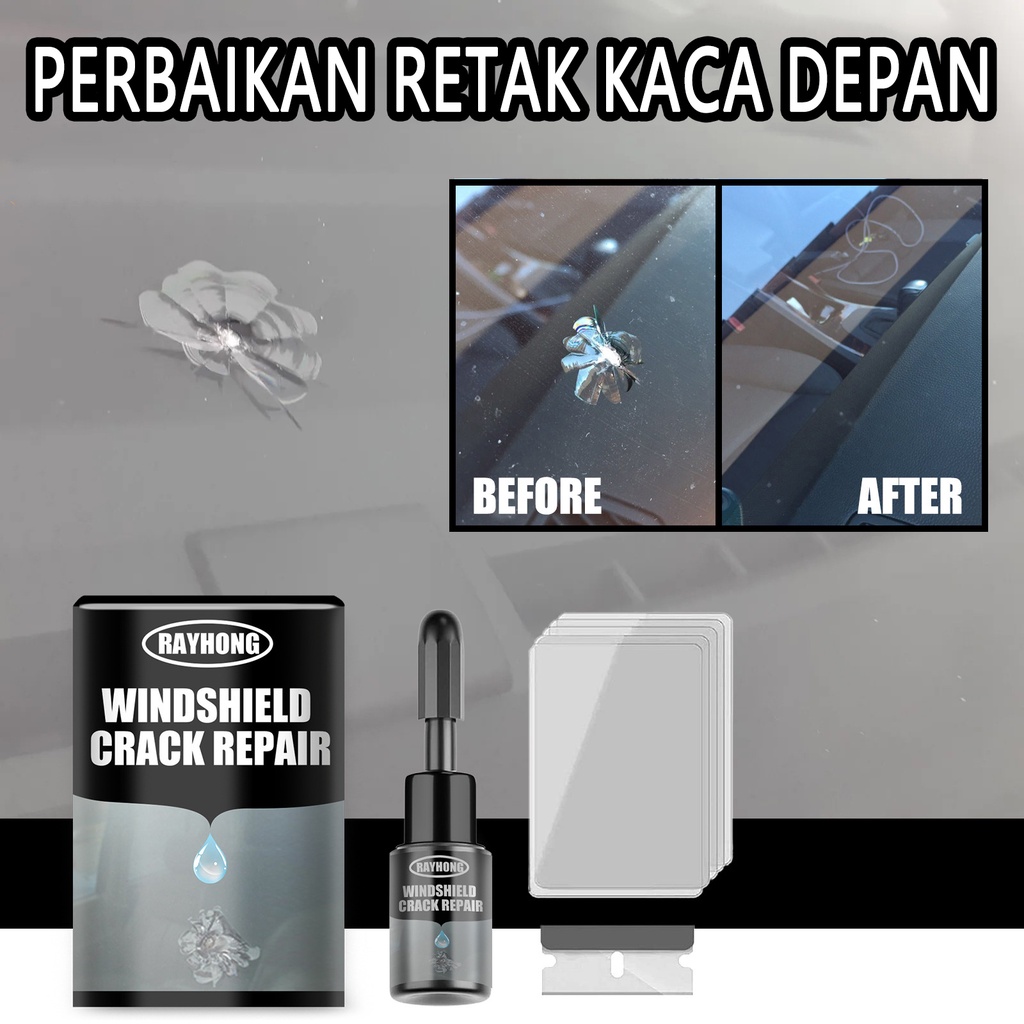 Jual COD lem kaca retak Kit Perbaikan Kaca 20 ML lem kaca retak mobil ...