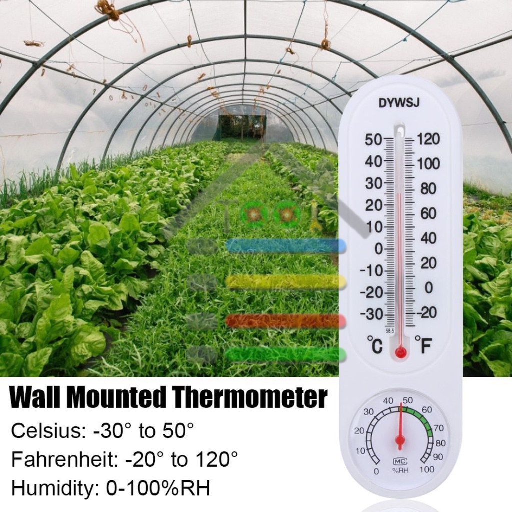 Jual THERMOMETER TERMOMETER DINDING TEMBOK WALL HYGROMETER PENGATUR ...