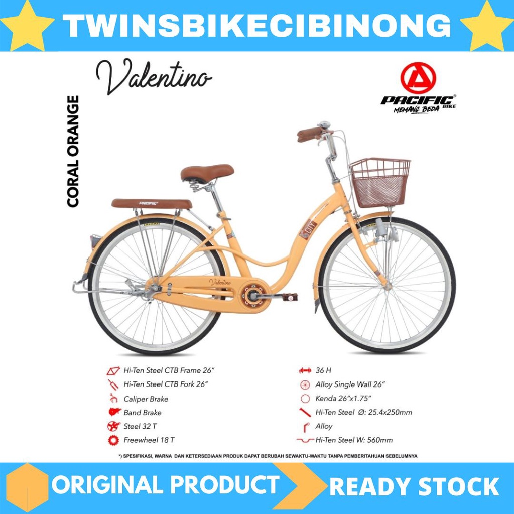 Jual Sepeda Mini 24 dan 26inc Pacific Valentino City Bike | Shopee ...