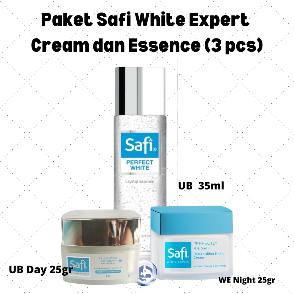 Jual Paket Safi Ultimate Bright Cream dan Essence (3 pcs) | Shopee Indonesia