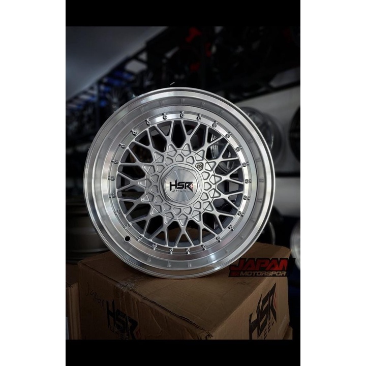 Jual Velg Mobil Celong Ring 15 Buat Brio Timor Ferio dll HSR RS XH157 R15 Warna Silver Polish ...