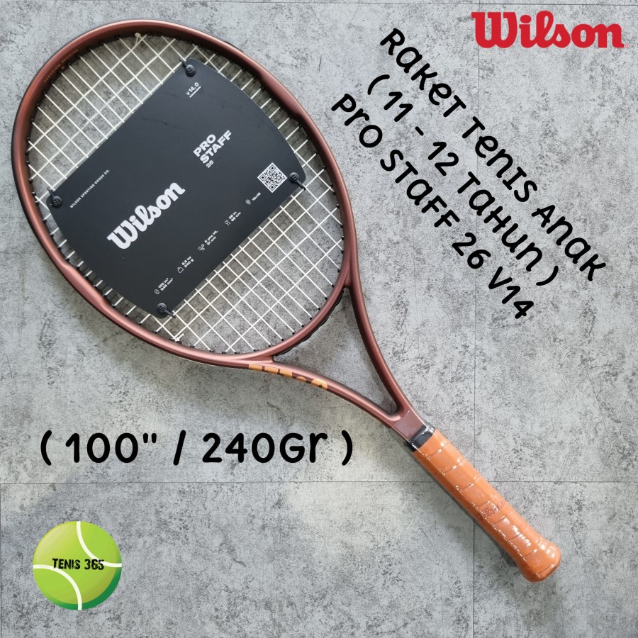 Jual Raket Tenis Anak Wilson Pro Staff V14 26 Junior ( 100"/ 240gr ...