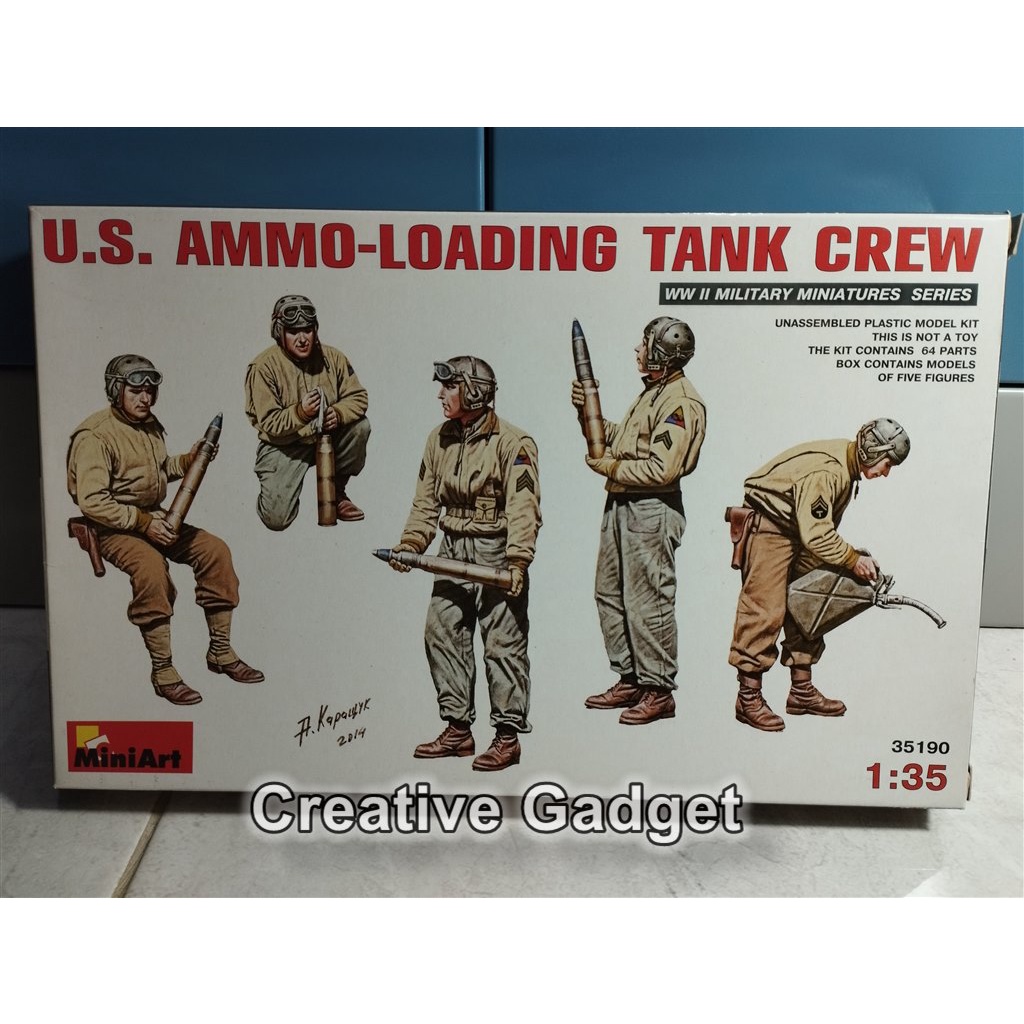Jual US Ammo-Loading Tank Crew 5 figures - Model Kit Miniart 1/35 | Shopee Indonesia