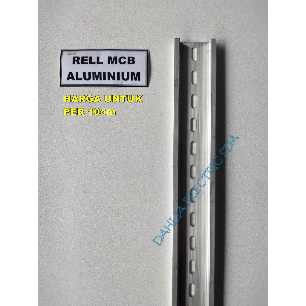 Jual REL MCB ALUMINIUM (PANJANG 10 CM) | Shopee Indonesia