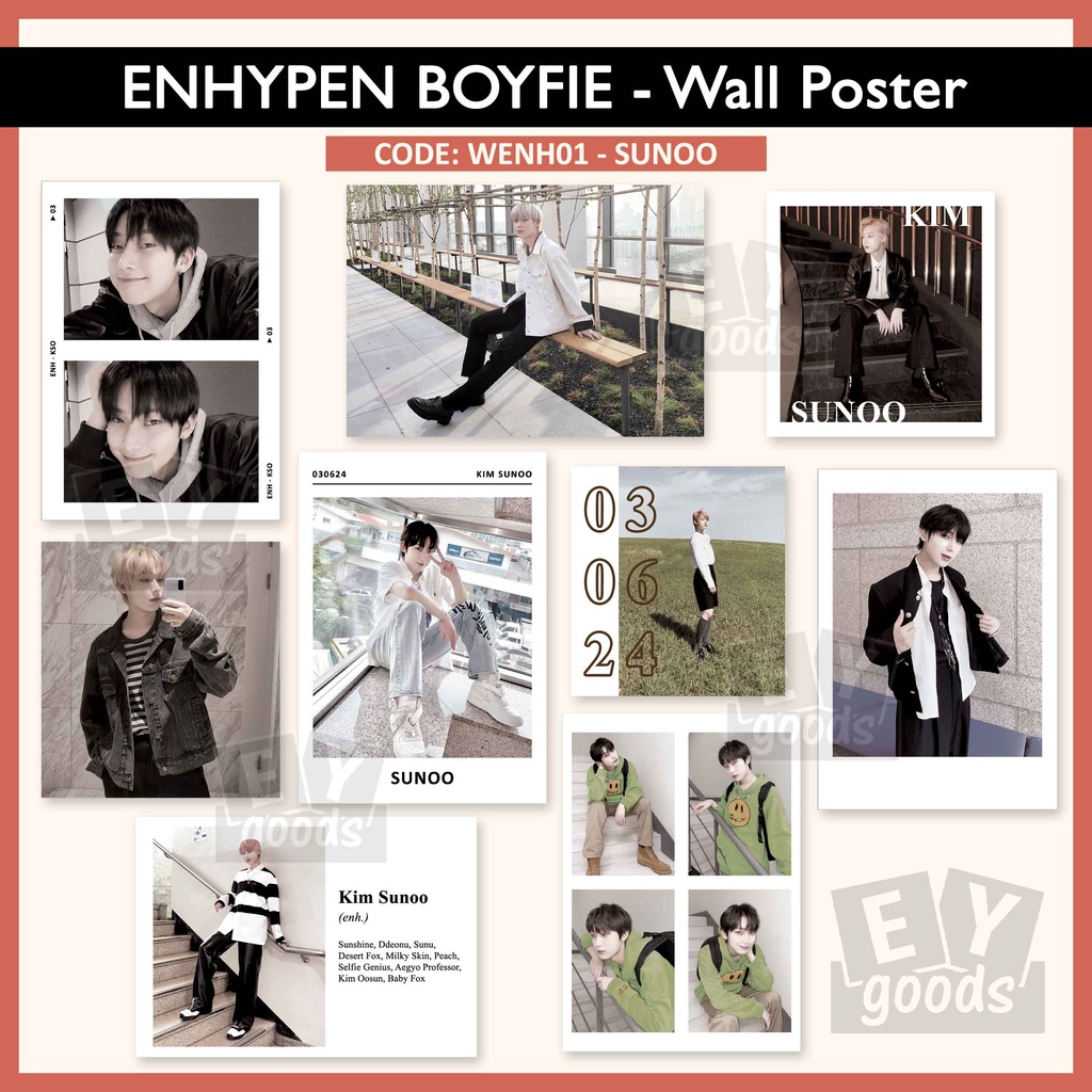 Jual Wall Decor ENHYPEN BOYFIE Boyfriend Material Enha Engene walldecor Art print postcard ...