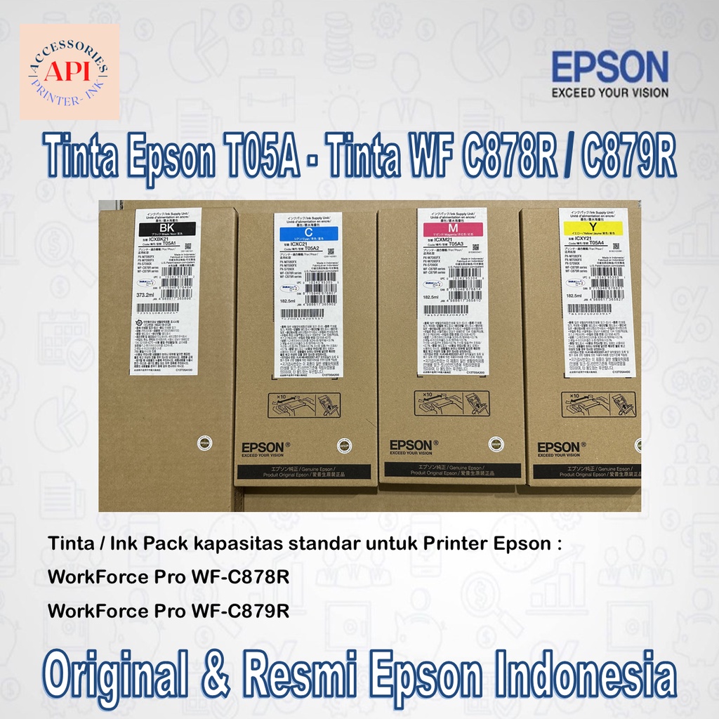 Jual Tinta Epson T05A Printer Epson WF-C878R 878R WF-C879R 879R ...