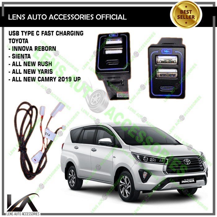 Jual USB FAST CHARGING TYPE C FOR TOYOTA | Shopee Indonesia