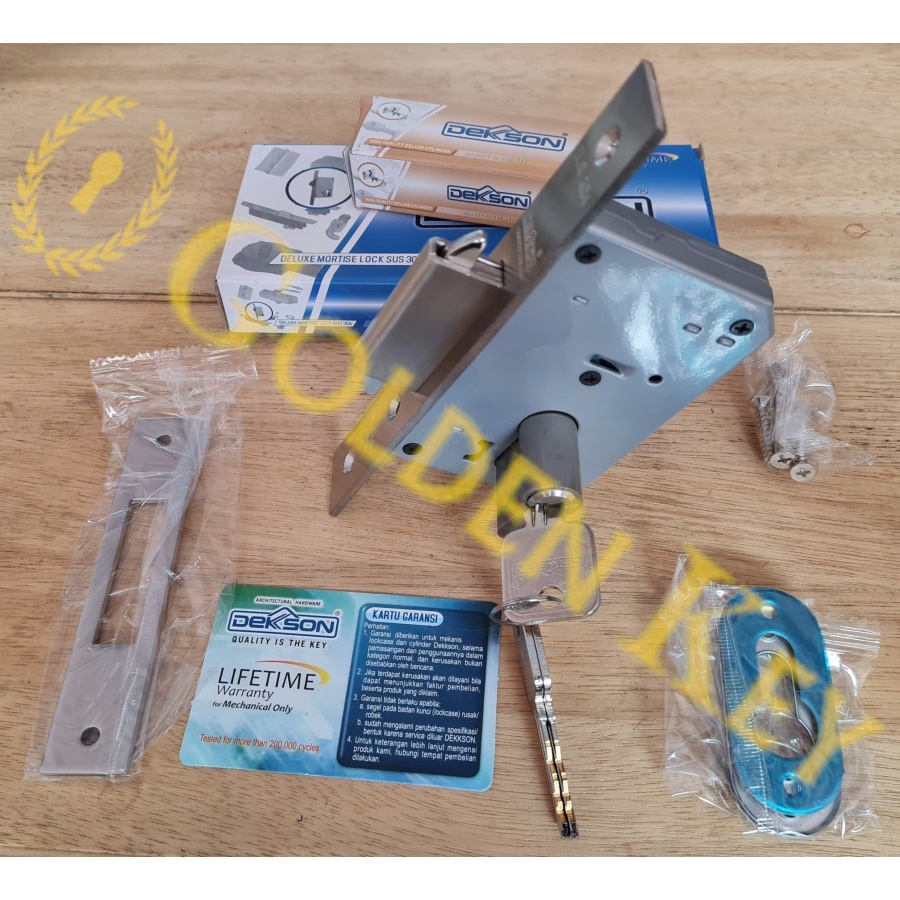 Jual Paket Set Kunci Pintu Kayu Sliding Geser Dekkson Dekson MTS SLD DL ...