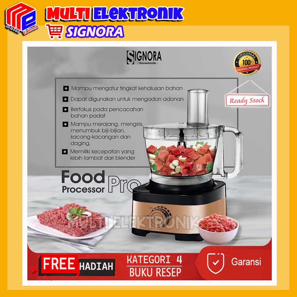 Jual Signora Food Processor Pro Tanpa Cubic Cutter - Pengolah Makanan ...