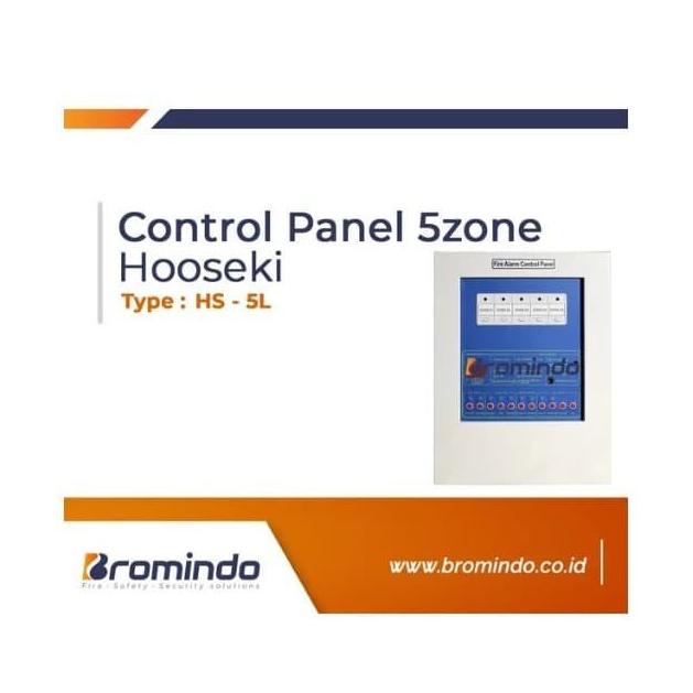 Jual Hooseki Fire Alarm Control Panel 5 zone complete with Battery HS 5L | Shopee Indonesia