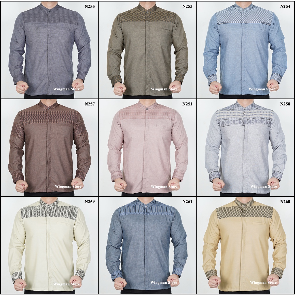 Jual Baju Koko Muslim Pria Songket Lengkap Lengan Panjang 4 | Shopee ...