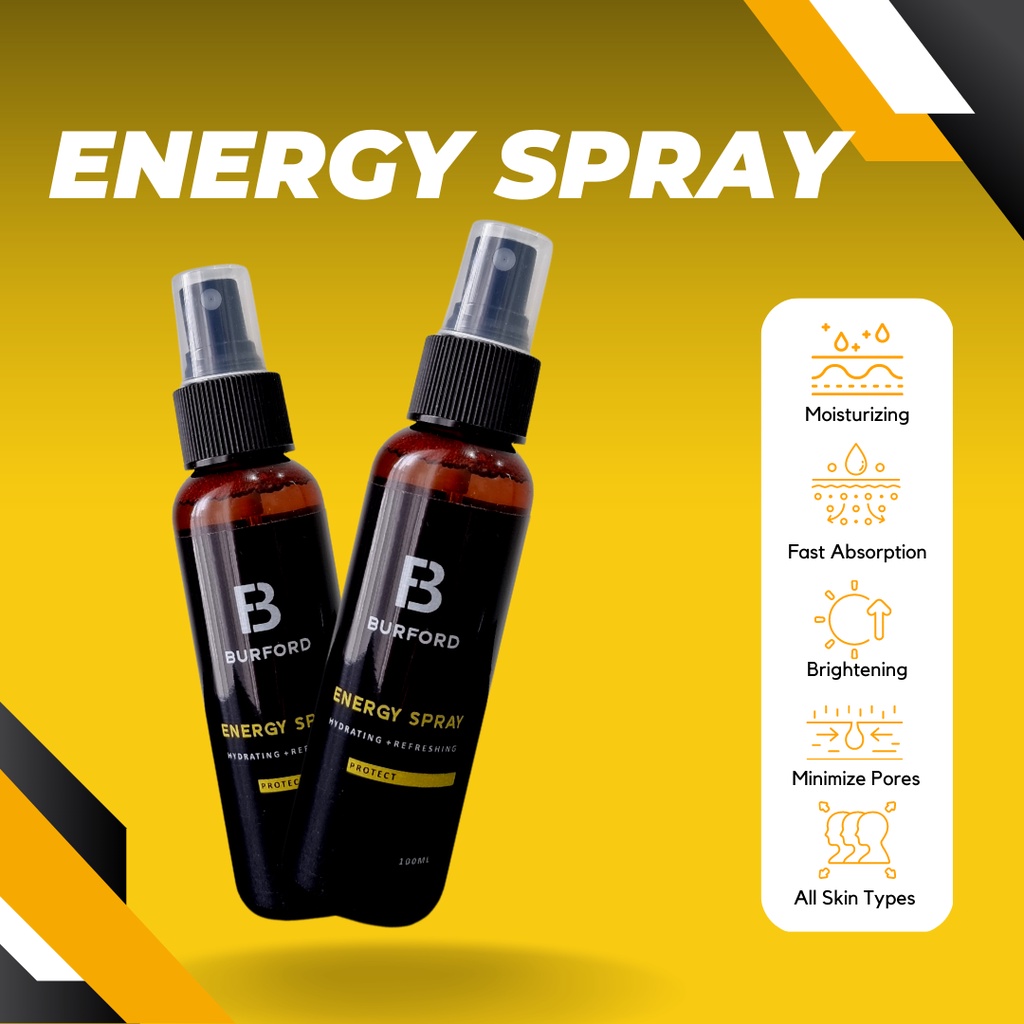 Jual BURFORD Energy Spray Pria (HYDRATING MIST) | Shopee Indonesia
