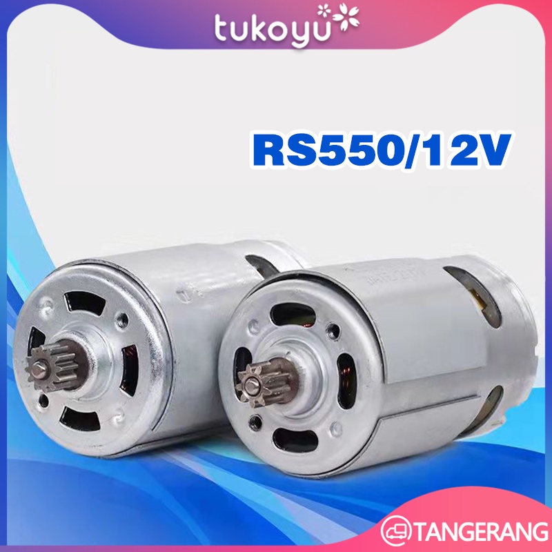 Jual Rs550 DC 12V Motor/Motor High speed Pengganti Bor Baterai Cordless/Rs550 Dinamo Motor ...