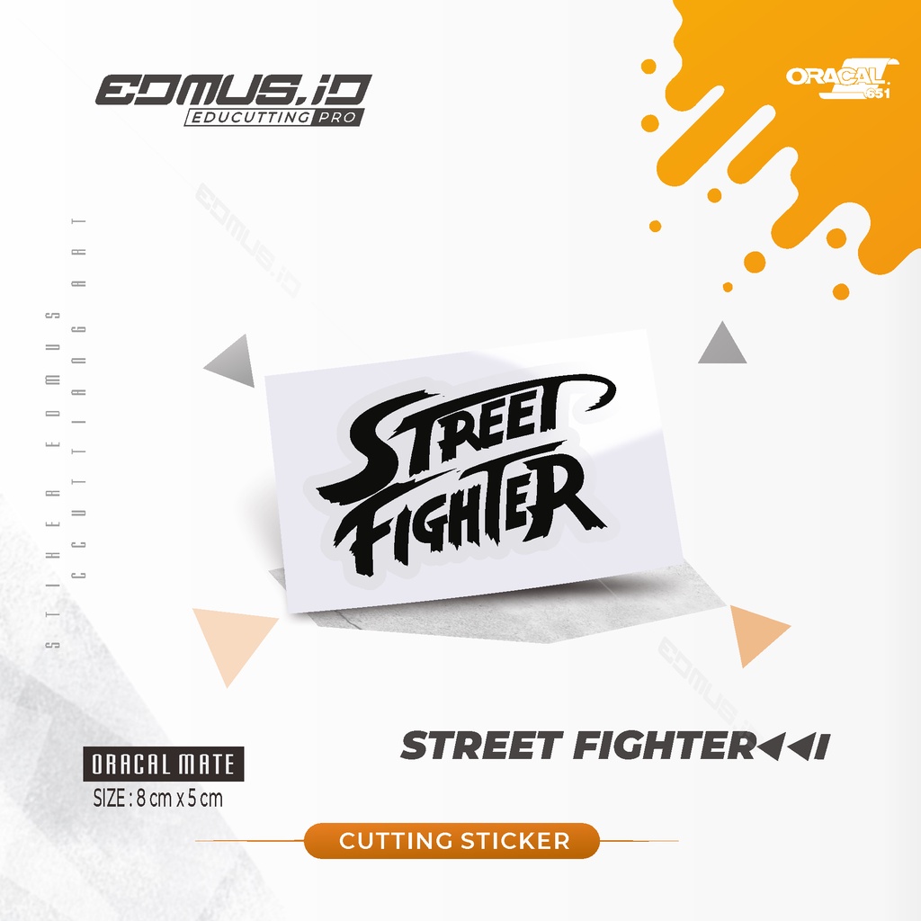 Jual Cutting Stiker Street Fighter | Cutting Sticker Oracal Premium ...