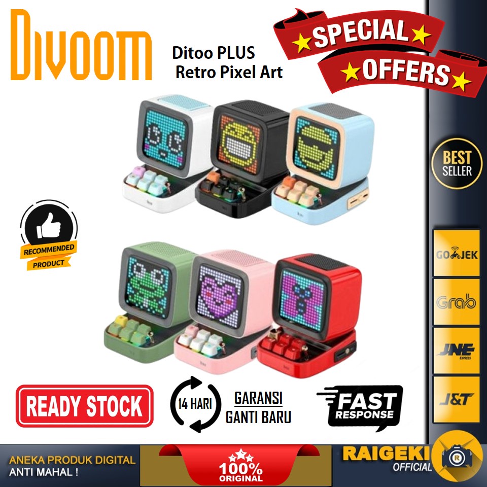 Jual Divoom Ditoo PLUS Retro Pixel Art Speaker ORIGINAL | Shopee Indonesia