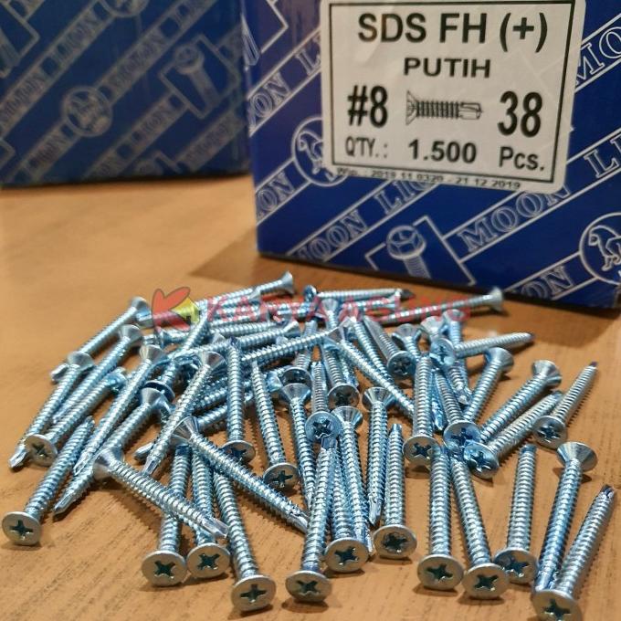 Jual populer] Skrup Drilling Baja Ringan #8 x 38 3,8cm 100 bj / Sekrup ...