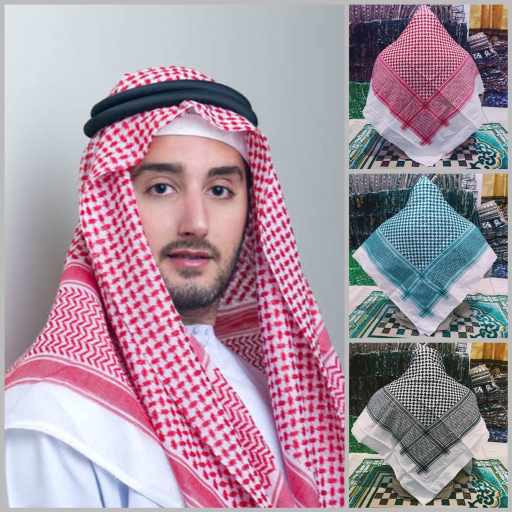 Jual Sorban Arab sorban Haji sorban umroh sorban palestina persegi | Shopee Indonesia