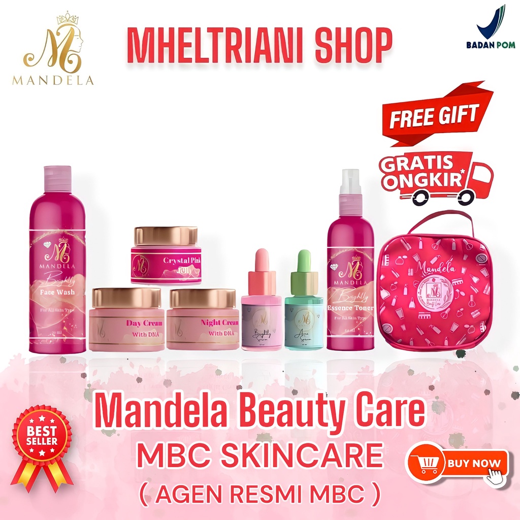 Jual Skincare MBC Mandela Beauty Care ORIGINAL PAKET LENGKAP MEMBERSIHKAN MENCERAHKAN WAJAH ...