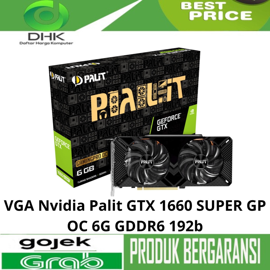 Jual VGA Nvidia Palit GTX 1660 SUPER GP OC 6G GDDR6 192b | Shopee Indonesia