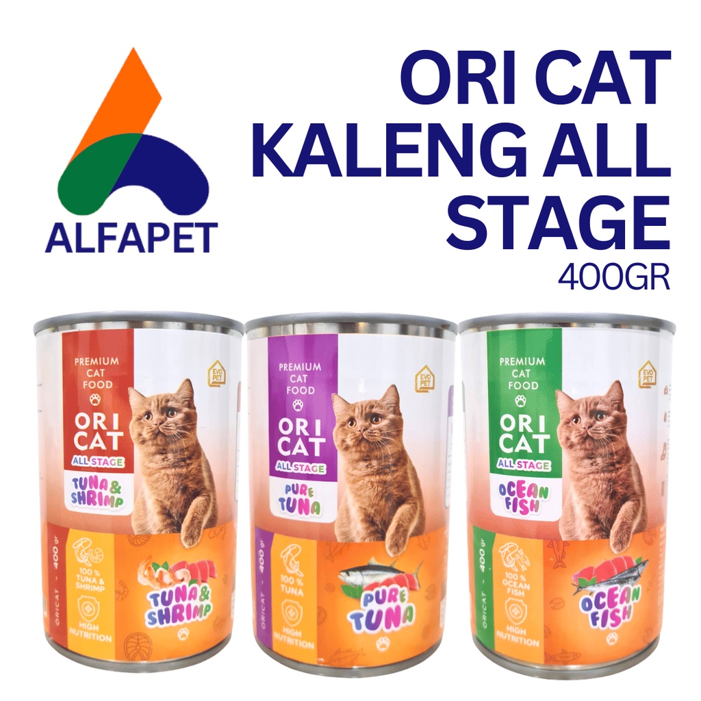 Jual Ori cat kaleng 400gr oricat makanan basah kucing | Shopee Indonesia