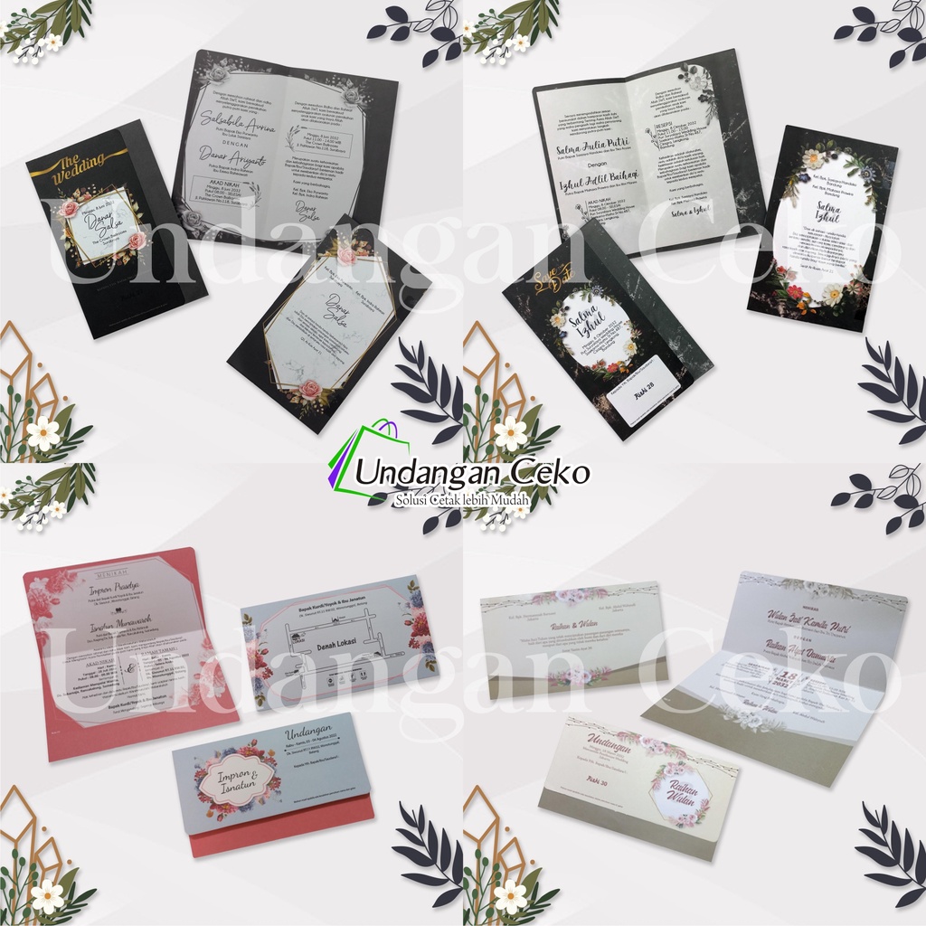 Jual Undangan Tema Vintage Floral Rustic Terbaru Untuk Pernikahan ...