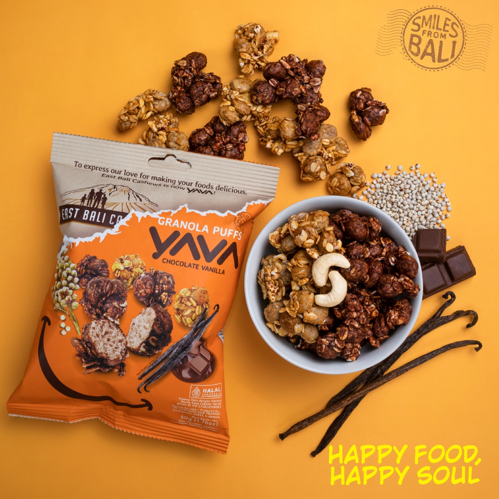Jual YAVA Granola Puffs Cemilan dari Granola Cocok untuk Diet, Granola ...