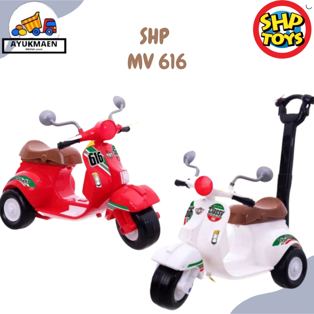 Jual MINI VESPA MV 616 SHP TOYS SEPEDA ANAK MOBIL DORONG | Shopee Indonesia