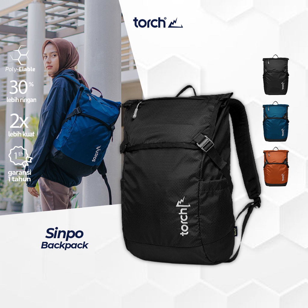 Jual TORCH Sinpo Tas Ransel Punggung Sekolah Kerja Travelling Laptop ...