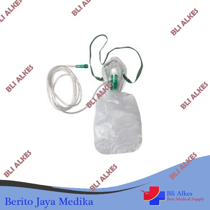 Jual Masker Oksigen Rebreathing atau Oxygen Rebreathing Mask Life ...