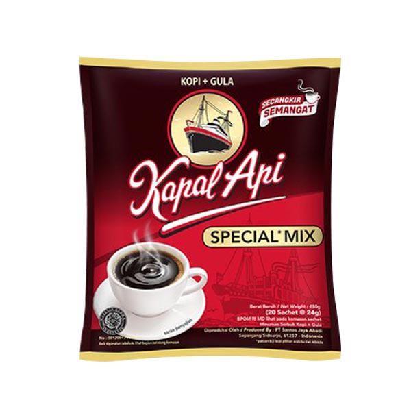Jual KAPAL API SPECIAL MIX ISI 20 SACHET X 25 GR - KOPI | Shopee Indonesia