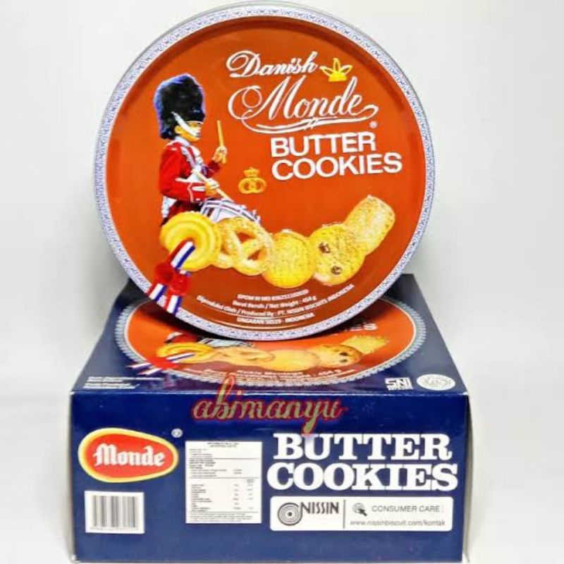 Jual Monde Butter Cookies Blue Shell 454gr | Shopee Indonesia