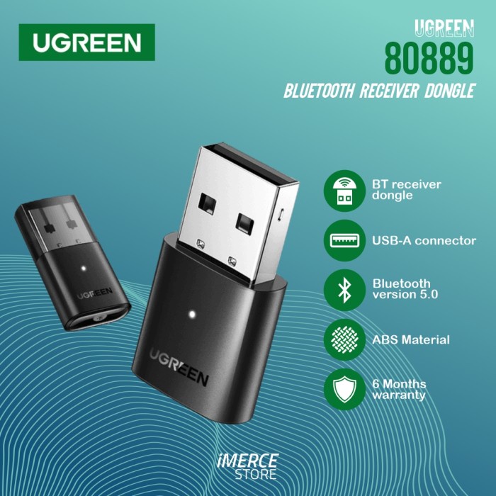 Jual UGREEN Bluetooth Receiver Dongle BT 5.0 USB Adapter Wireless ...