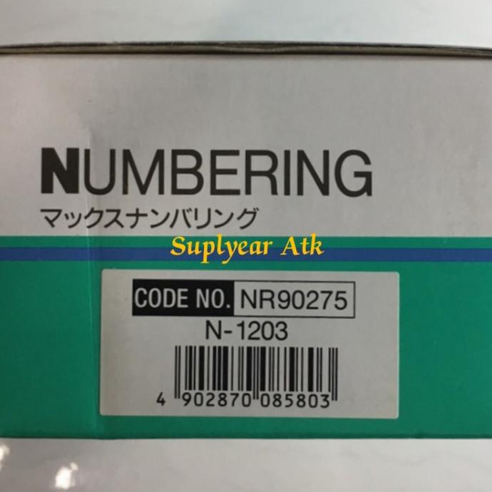 Jual MAX NUMBERING CODE NO.NR90275(N-1203) CO.LTD.JAPAN ORIGINAL ...