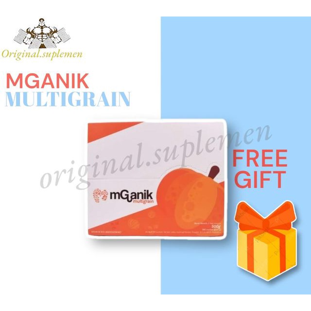 Jual MGANIK MULTIGRAIN ORIGINAL 1 BOX ISI 20 SACHET BPOM 500 gram ...