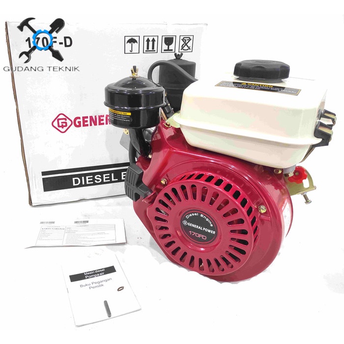 Jual Engine Penggerak DIESEL SOLAR 3.6 Liter 5 HP 170FD 170F GENERAL x JD170F JIANGDONG / Mesin ...