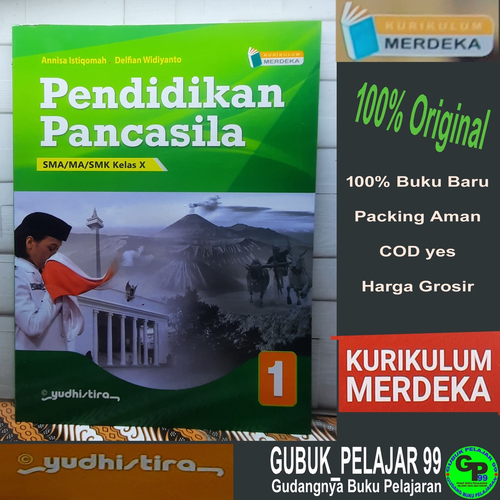 Jual Buku Siswa PENDIDIKAN PANCASILA Kelas 10 / 1 / X SMA/MA/SMK Kurikulum Merdeka Penerbit ...