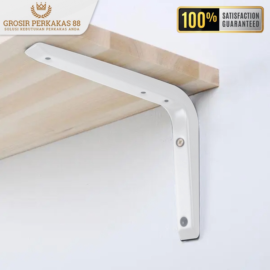 Jual Bracket Siku Rak Putih Ambalan Bracket Tembok Dinding Tebal ...