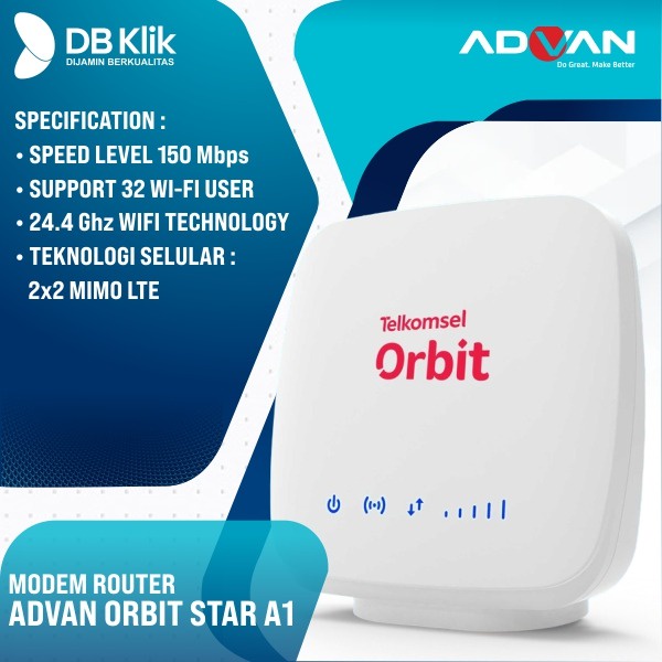 Jual Modem Router Advan Orbit Star A1 Telkomsel 4G LTE Wifi | Shopee ...