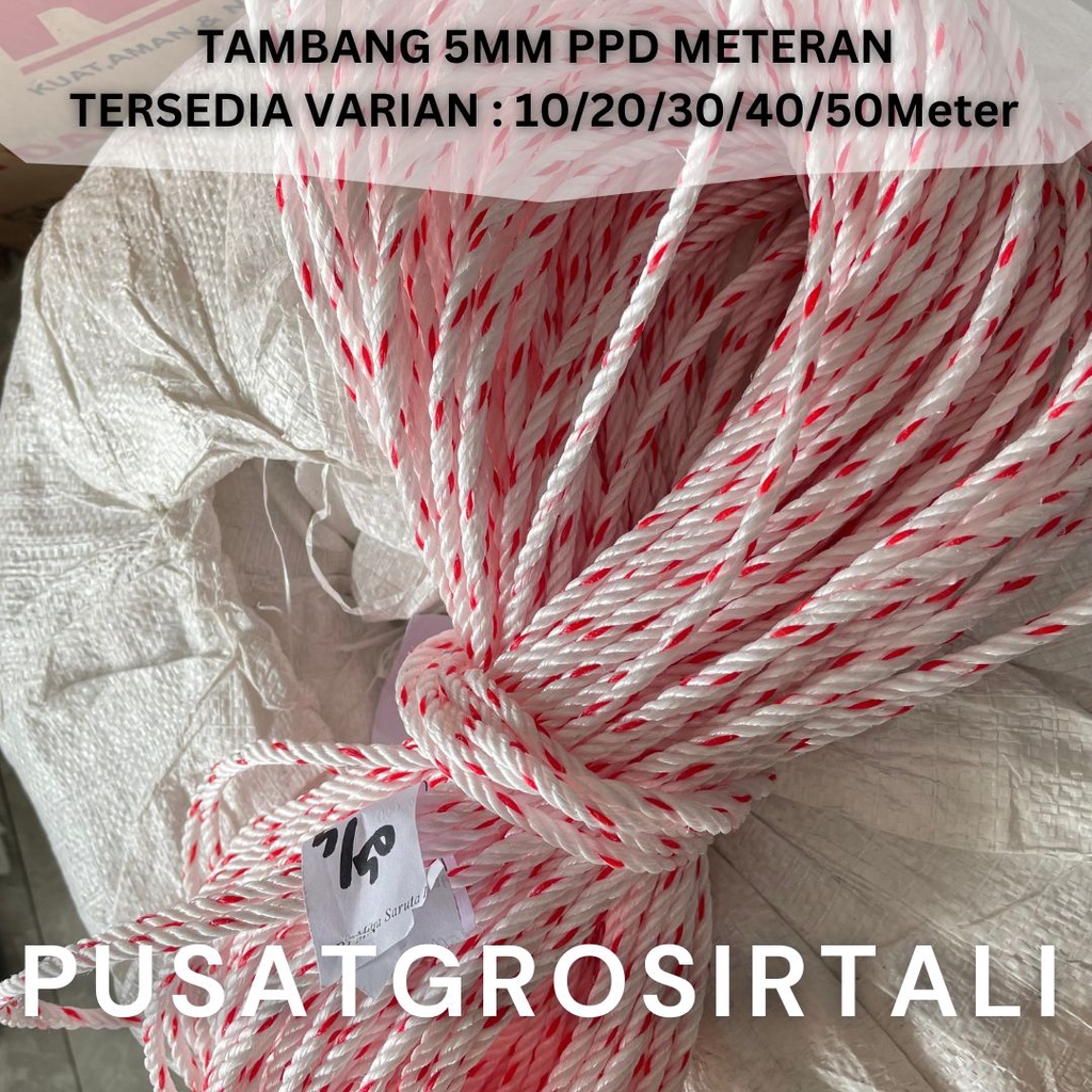 Jual TALI TAMBANG PPD 5MM (10M/ 20M/ 30M/ 40M/ 50M) MURAH METERAN ...