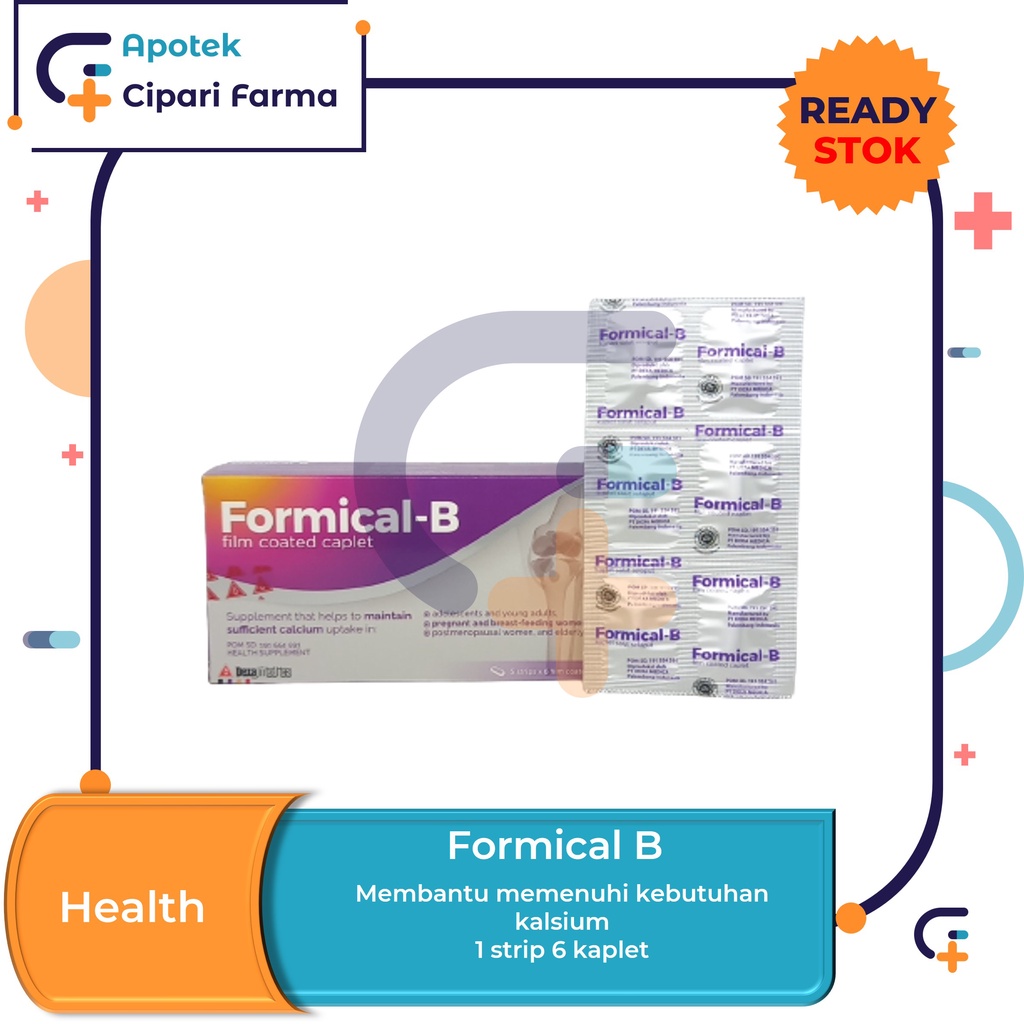 Jual Formical B Obat Suplemen Vitamin Kalsium Untuk Tulang dan Ibu ...