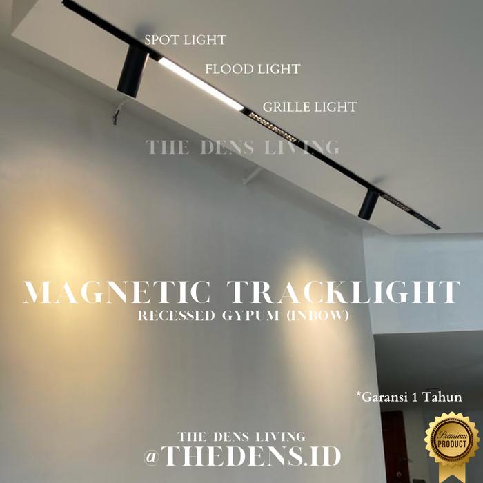 Jual Led Magnetic Track Light Inbow Rel Lampu Tracklight Rail 1 Meter ...