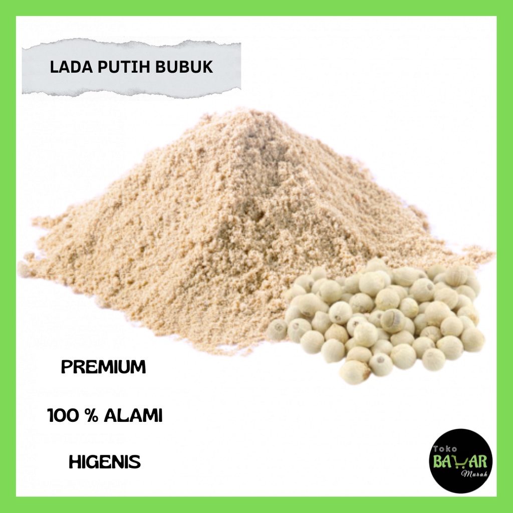 Jual Lada Putih Bubuk 50 Gram / White Pepper Powder / Merica Bubuk ...