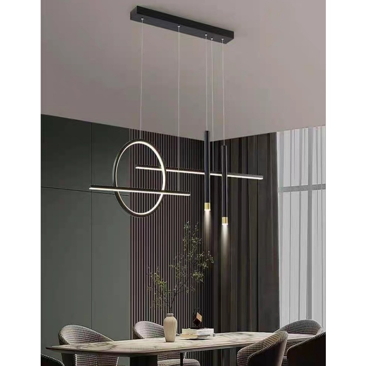 Jual Lampu Nordic mewah desainer kreatif minimalis strip lampu gantung restoran meja makan ...