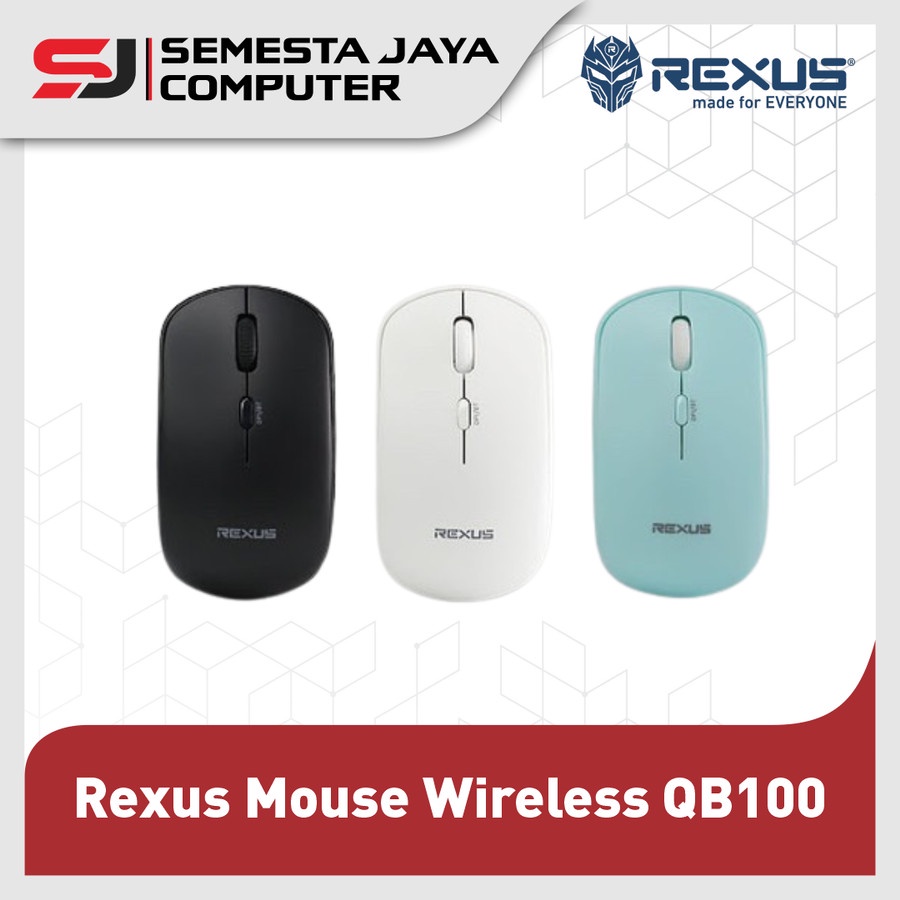 Jual Rexus Mouse Wireless Bluetooth Office QB100 4D Silent Click ...